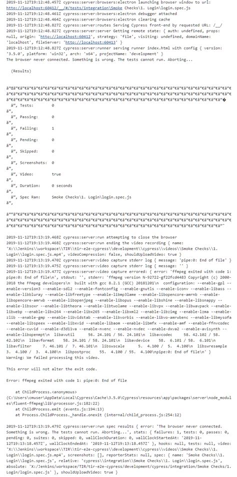 Cypress Run Not Working On Jenkins Pipeline · Issue 5612 · Cypress Io