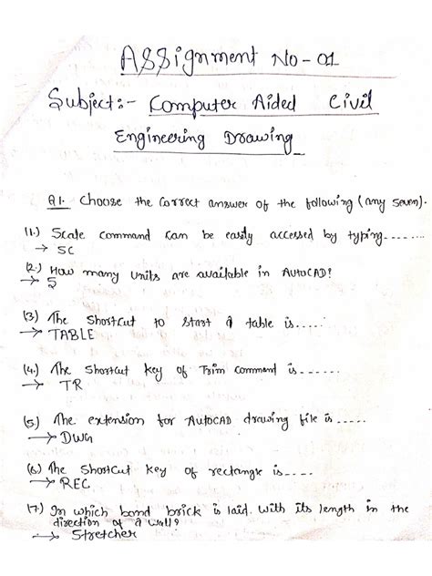 Cad Assignment Pdf