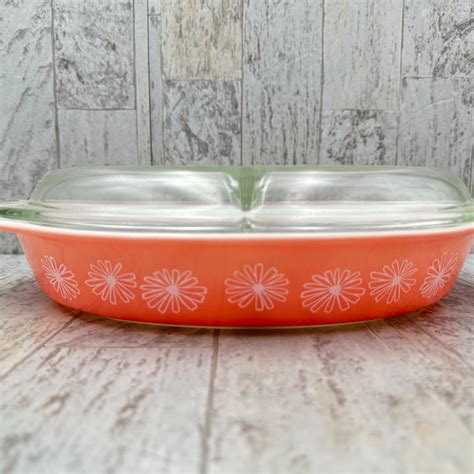 Pyrex Daisy Pattern Etsy