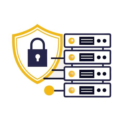 Secure Data Concept Illustration White Background Premium Ai