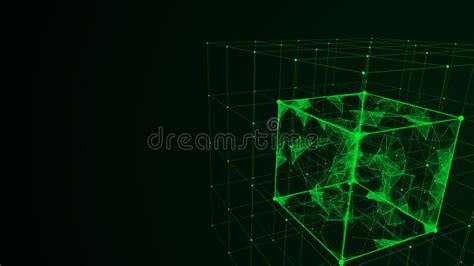 Wireframe Cubes From Different Sides Vector Abstract Geometric 3d