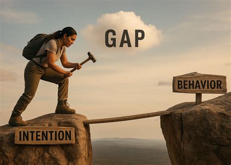The Intentionbehavior Gap The Space Between Wanting And Doing