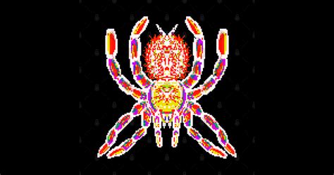 Tarantula Pixel Art 49 Invert Tarantula Sticker Teepublic