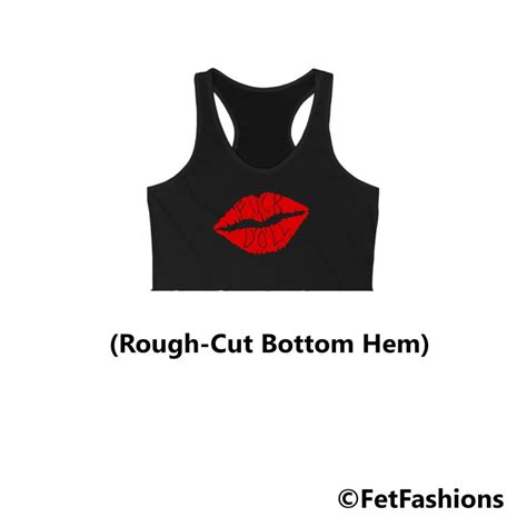 Fuck Doll Subtle Lips Crop Top Fetfashions