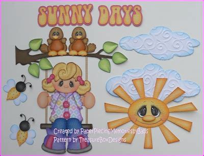 Created Using Treasure Tot Sally And Tiny Treasure Sun Paper Piecing Paper Piecing Patterns