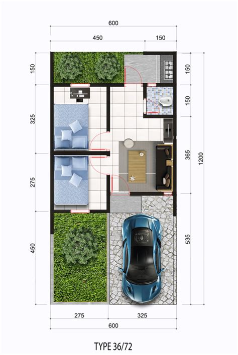 Rumah Hunian Tipe 50 90 Summercoast 6c8 In 2025 Model House Plan