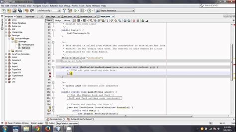 Cara Membuat Form Login Dengan Java Netbeans Youtube