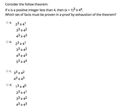 Solved Consider The Follow Theorem If X Is A Positive