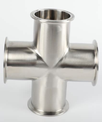 Donjoy Stainless Steel Clamp Four Way Pipe Fittings