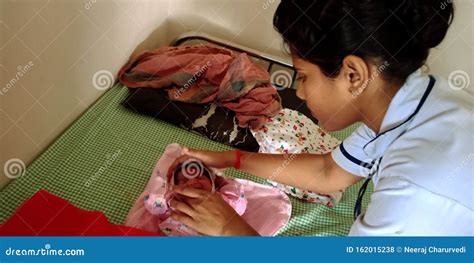 Female Nurse Wearing Personal Protective Equipment Ppe In The Hospital