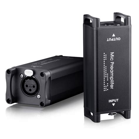 Microphone Preamplifier Mic Preamp Professional Audio Amplifier Xlr Adapter Enhanced Sound