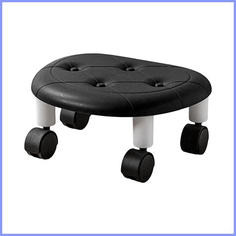 Small Rolling Stool Short Stool Pulley Wheel Stool 360 Degree Swivel