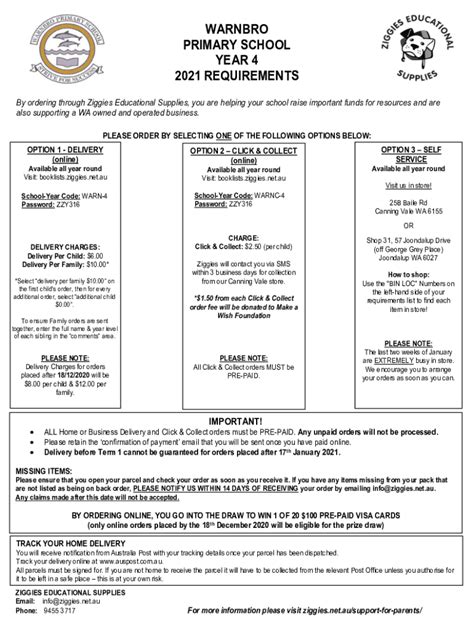 Fillable Online School Overview Warnbro Primary School Fax Email Print