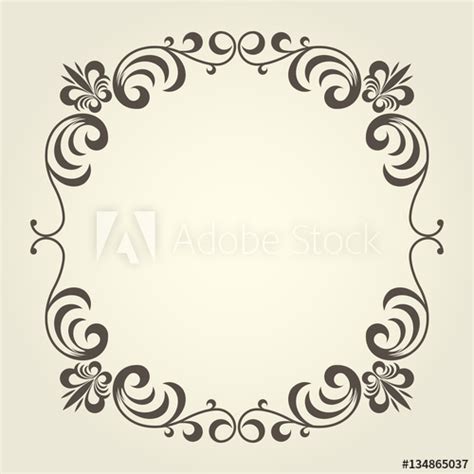 Curly Border Vector At Collection Of Curly Border Vector Free For Personal Use