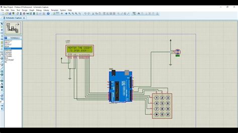 Smart Door Lock Using Arduino In Proteus Simulationpassword Based Door