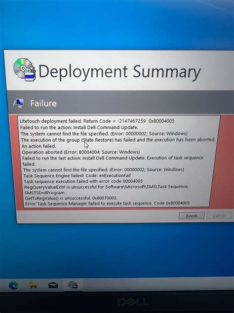 Dell Command Update Install And Run Via Task Sequence Not Working R Mdt