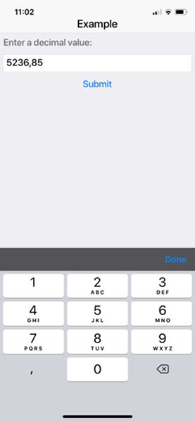 codenameone how to close a textfield numeric keyboard on ios after