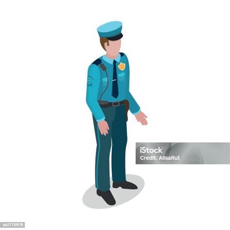 경찰관 제복 3d 아이소메트릭 스타일 벡터 일러스트 레이 션에 군복에 대한 스톡 벡터 아트 및 기타 이미지 군복 등측투영법 Sport Set Istock