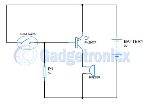security alarm system circuit diagram