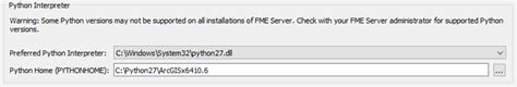 Using Arcpy In Python Caller In Fme 20191 Issues With Python Version