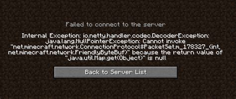 The Biggest Minecraft Error Message Rminecraft