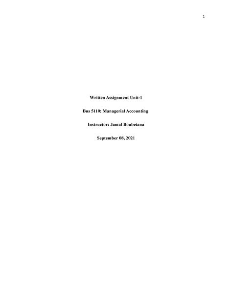 wa unit 1 written assignment unit 1 written assignment unit bus