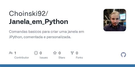 Github Choinski92janelaempython Comandas Basicos Para Criar Uma