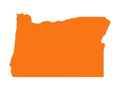 660 Oregon Map State Shape Stock Illustrations Royalty Free Vector