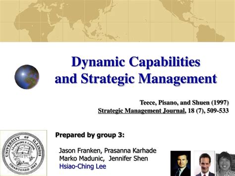 PPT Dynamic Capabilities And Strategic Management PowerPoint Presentation ID