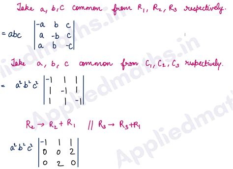 Class 12 Cbse Applied Maths Determinants Exercise 4 2