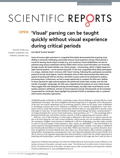 pdf visual parsing can be taught quickly without visual experience