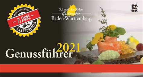 Jubiläumsausgabe Des Genussführers 2021 Baden Württembergde