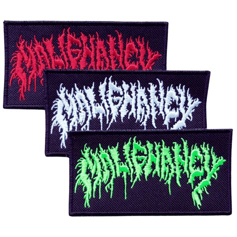 Malignancy Logo Patch White Selfmadegod Records