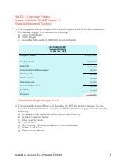 Fin In Class Exercises Week Ch Answer Guide Pdf Pdf Fin Corporate Finance