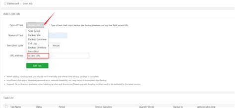 configure cron aapanel aapanel free hosting control panel one