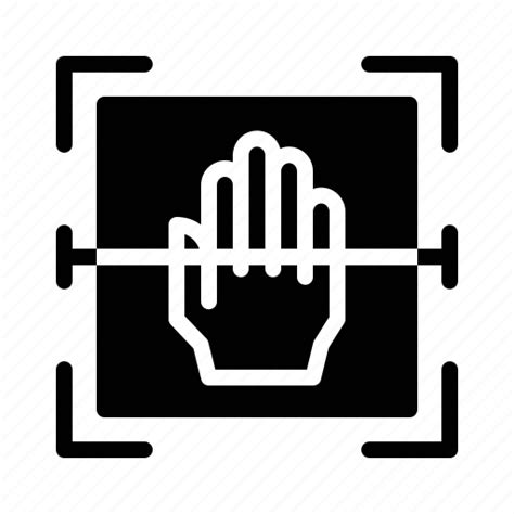 Palm Print Biometric Security Identification Handprint Icon Download On Iconfinder