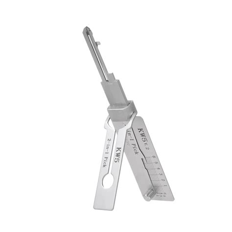 Kw5 L 2 In 1 Lockpick Tool Pick And Decoder Tool Set Open Door Lock