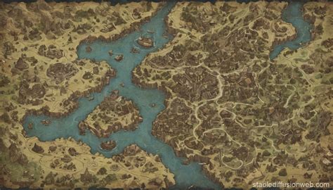 RPG World Map From Above Stable Diffusion Online