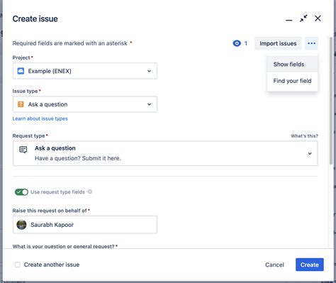 Unable To Find The Field While Creating A Jira Issue Even Though The