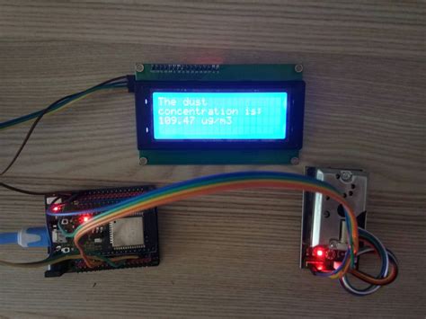 โปรเจค Esp32 เครื่องวัดฝุ่น Pm2 5 ด้วย เซ็นเซอร์ Gp2y1014au รับทําโปรเจค Arduino