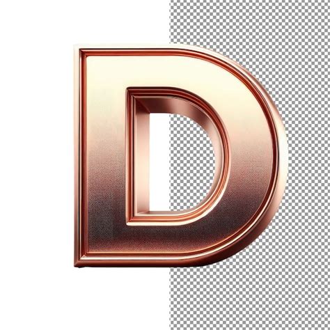 우아한 보스 로즈 골드 3d 글자 투명한 웅장함 프리미엄 Psd 파일