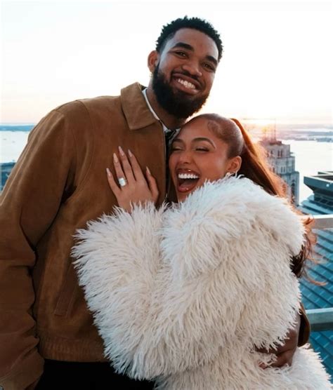 Here Comes The Bride Jordyn Woods And Karl Anthony Towns Announce
