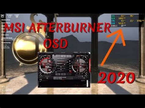 How To Display An On Screen Overlay With MSI Afterburner In YouTube