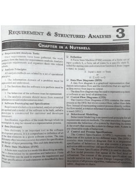 Requirement And Structured Analysis Exams Software Engineering Docsity