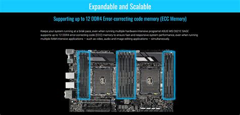 Asus Ws C621e Sage Lga 3647 Eeb Intel Motherboard Intel C621 Chipset