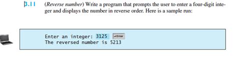 solved 3 11 reverse number write a program that prompts