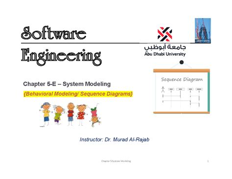 Chapter 05 E System Modeling Sequence Diagram Chapter 5 E System Modeling Instructor Dr