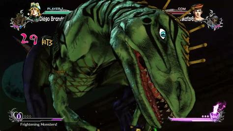 Jojos Bizarre Adventure All Star Battle R Diego Scary Monster Combo
