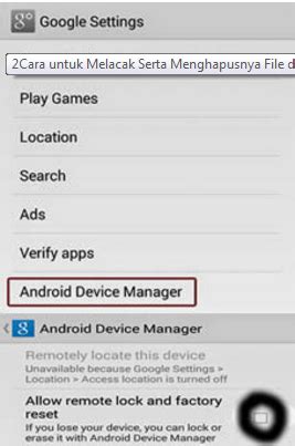 Cara Reset Hp Android Jarak Jauh Sharezuka
