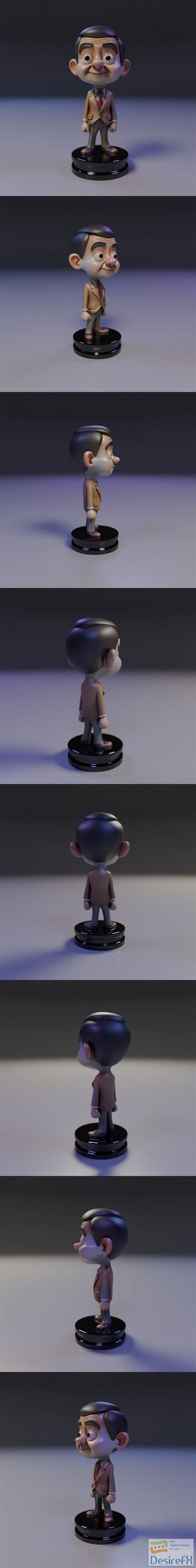 Download Mr Bean Chibi 3d Print Desirefxcom